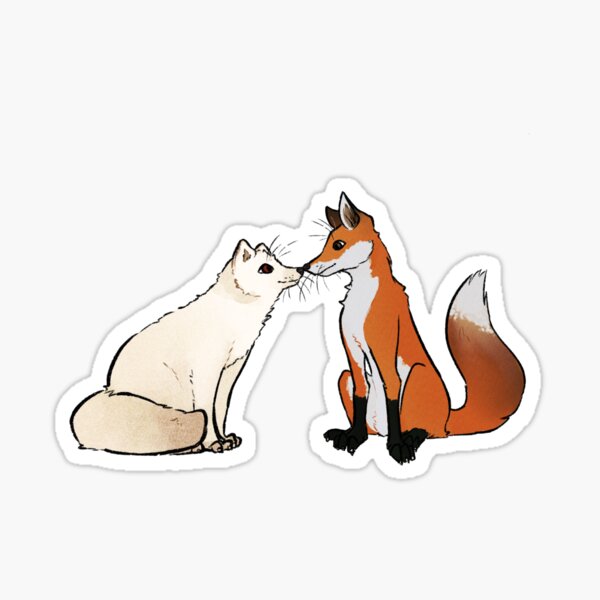 "Fox boop" Sticker for Sale by ShyTheDragon | Redbubble