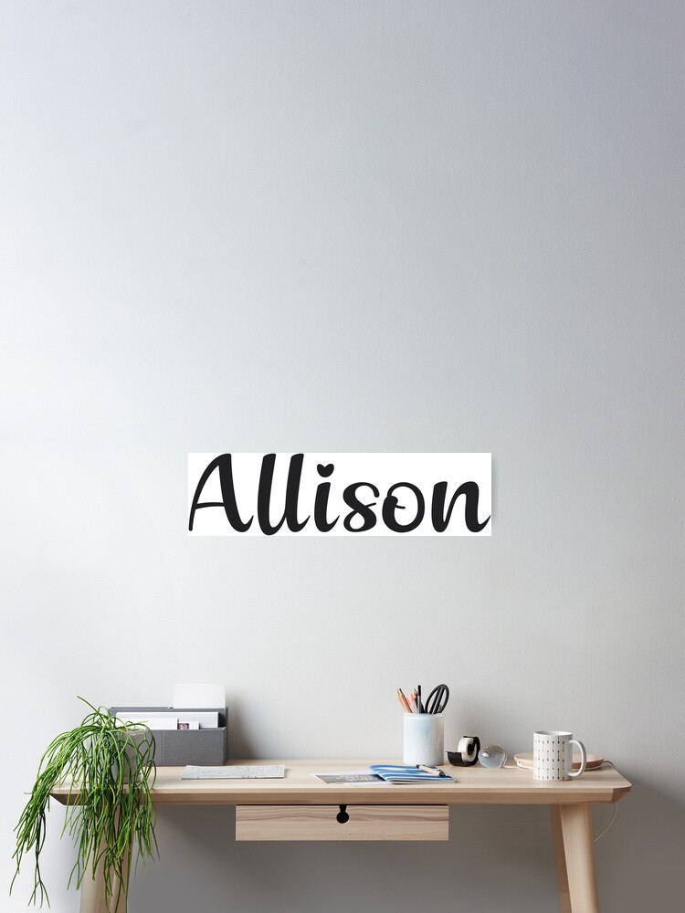 "Allison" Poster for Sale by 99Posters | Redbubble