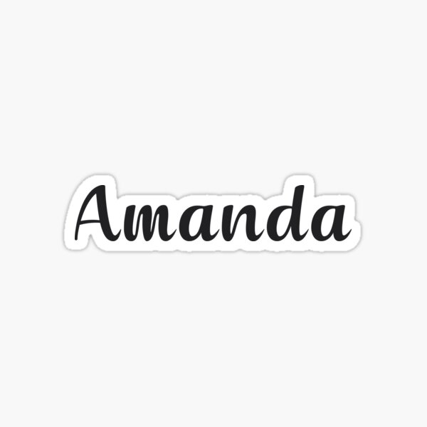 "Amanda" Sticker by 99Posters | Redbubble