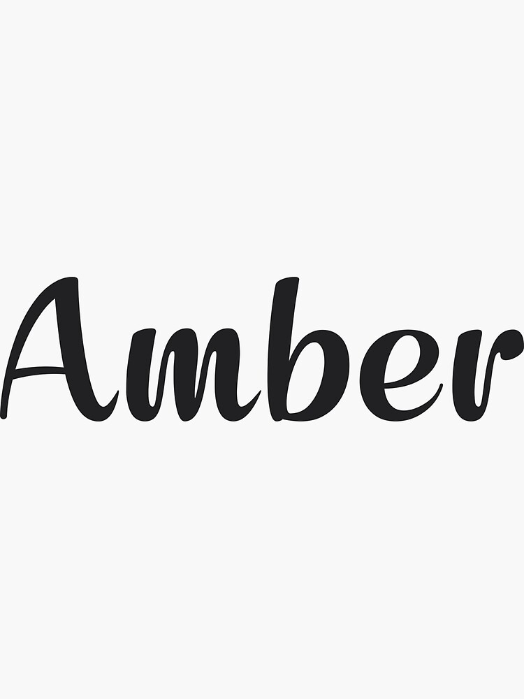 "Amber" Sticker for Sale by 99Posters | Redbubble