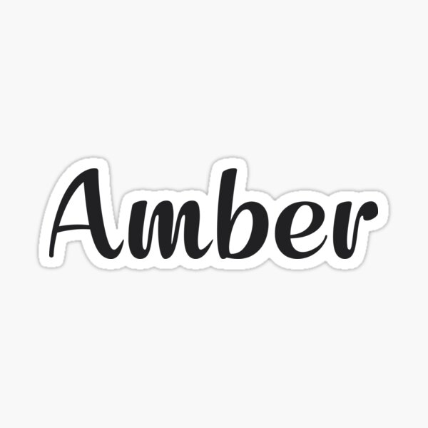 "Amber" Sticker for Sale by 99Posters | Redbubble