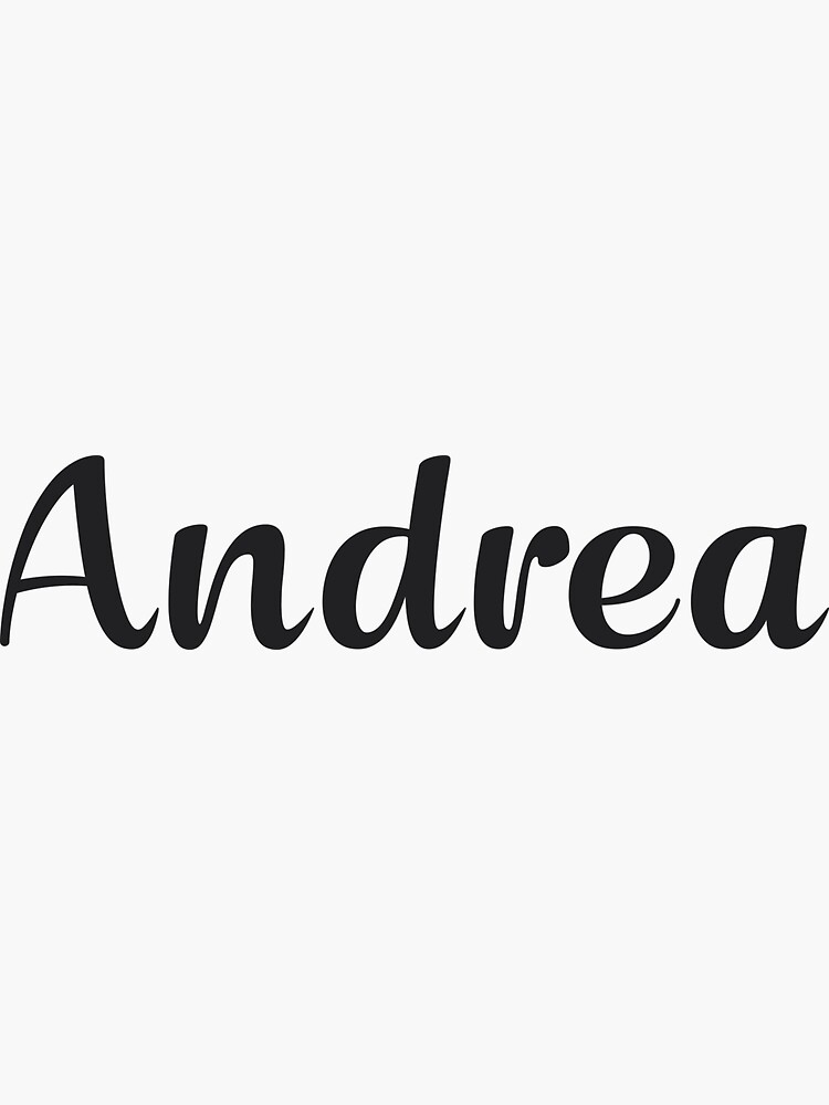 "Andrea" Sticker for Sale by 99Posters | Redbubble