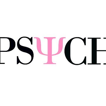 "Pink and Black Psych Symbol Sticker" Sticker for Sale by Madison ...