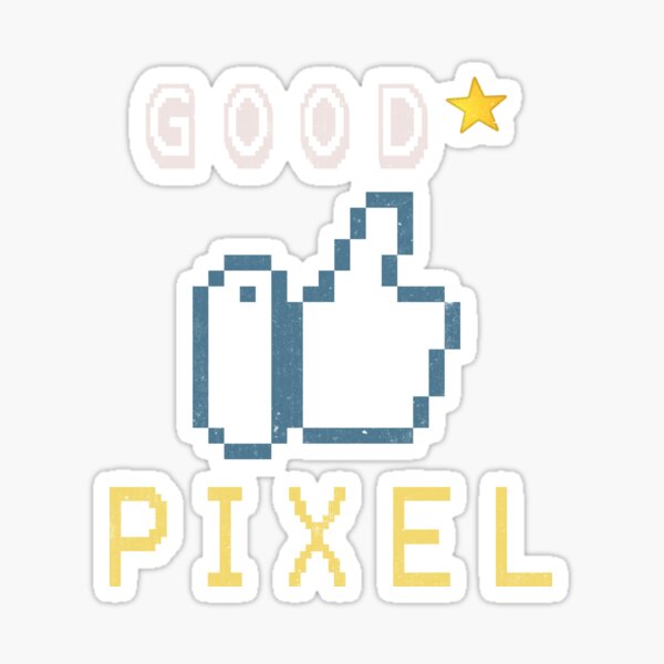 "Pixel Good Design For 2022" Sticker by MOKAdesign | Redbubble