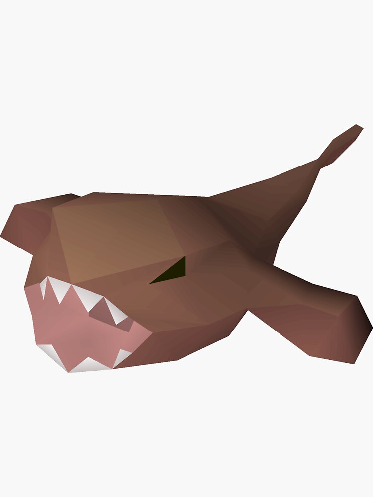 "Monkfish" Sticker for Sale by Feldark | Redbubble
