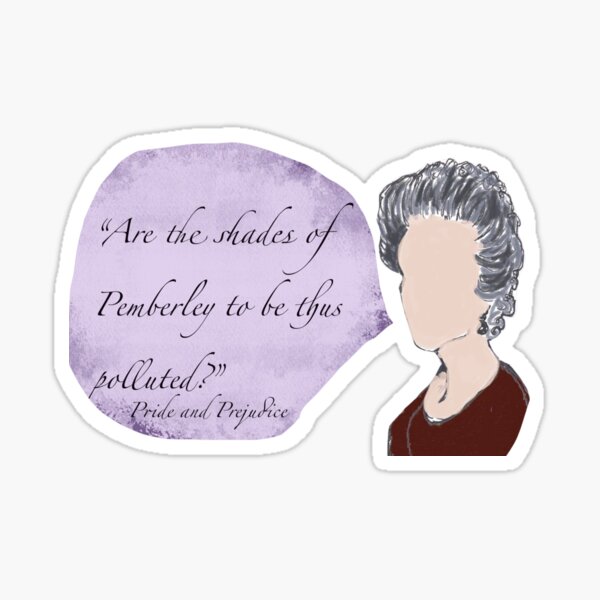 "Pride and Prejudice: The Shades of Pemberley" Sticker for Sale by ...