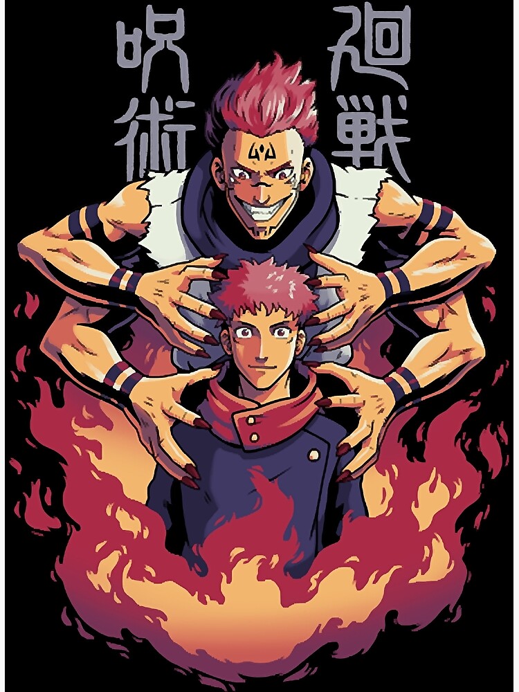 "The Vessel Itadori Yuji, Ryomen Sukuna, Jujutsu Kaisen " Art Print by ...