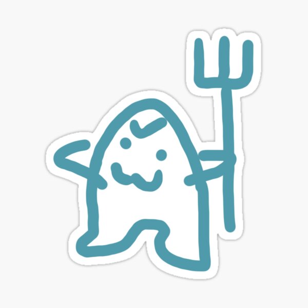 "Pitchfork Boi" Sticker for Sale by Will-0 | Redbubble