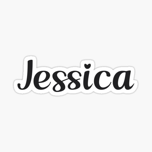 "Jessica" Sticker by 99Posters | Redbubble