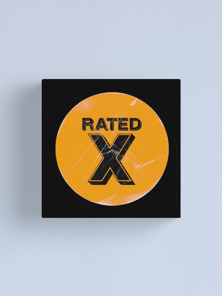 "Rated X Retro VHS Sticker" Canvas Print by wildeyemovies | Redbubble