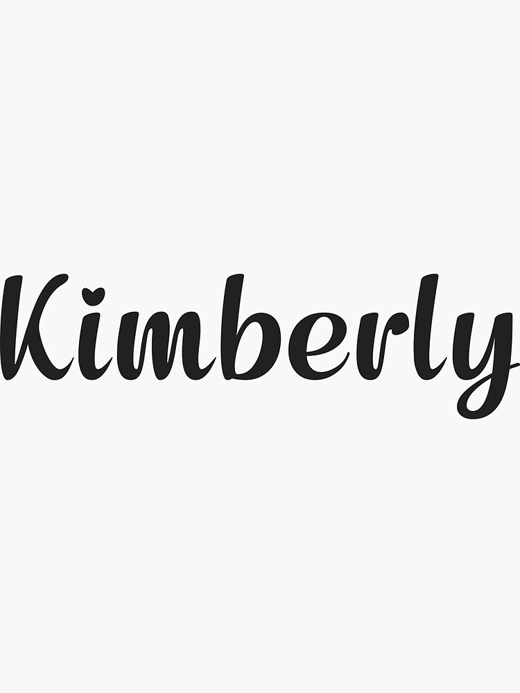 "Kimberly" Sticker for Sale by 99Posters | Redbubble