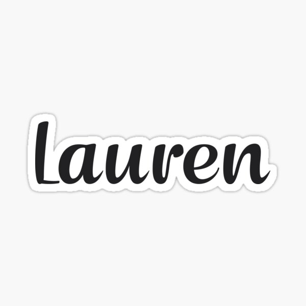 "Lauren" Sticker by 99Posters | Redbubble