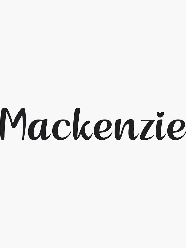 "Mackenzie" Sticker by 99Posters | Redbubble