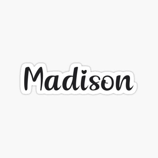 "Madison" Sticker by 99Posters | Redbubble
