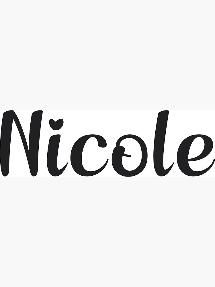 "Nicole" Poster for Sale by 99Posters | Redbubble