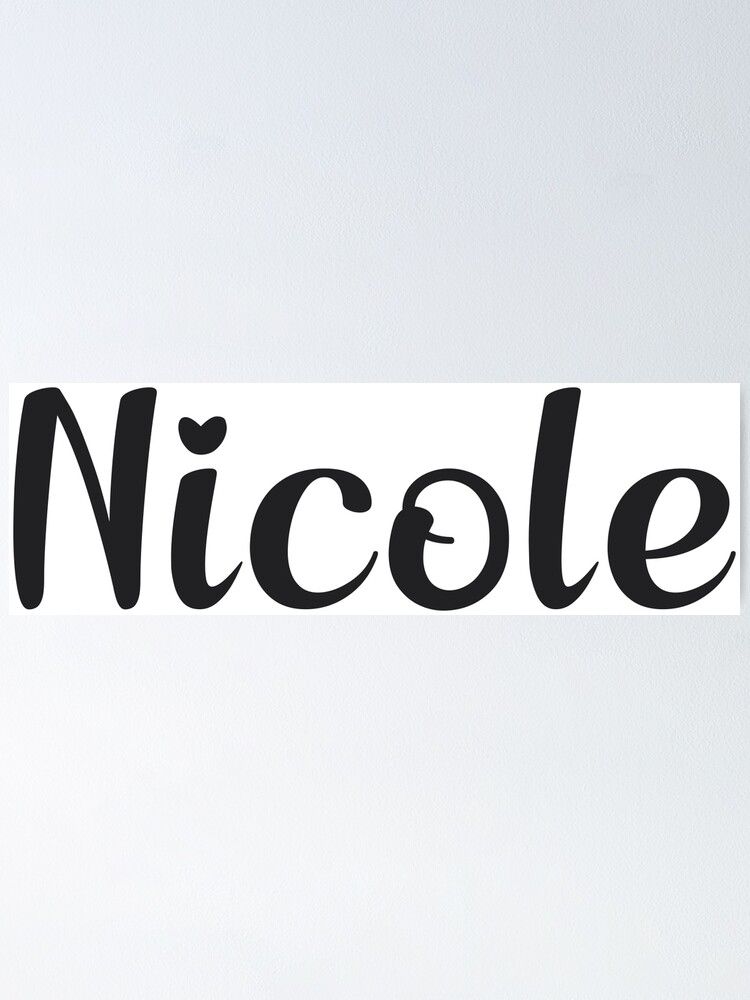 "Nicole" Poster for Sale by 99Posters | Redbubble