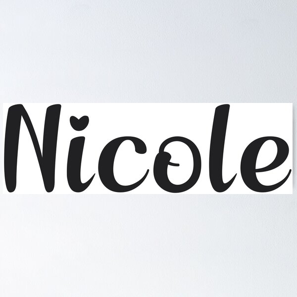 "Nicole" Poster for Sale by 99Posters | Redbubble