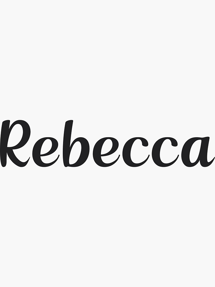 "Rebecca" Sticker for Sale by 99Posters | Redbubble