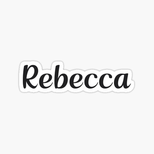 "Rebecca" Sticker for Sale by 99Posters | Redbubble