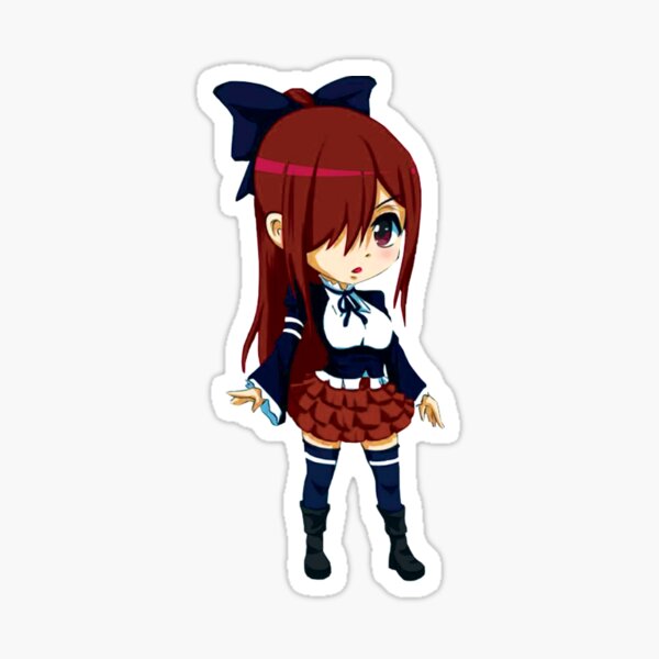 "Cartoon erza scarlet" Sticker by AndyArtic | Redbubble