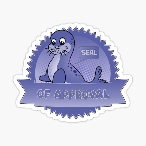 "Seal of Approval Animal" Sticker for Sale by Liunkodres | Redbubble