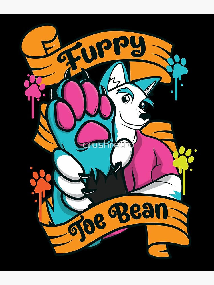 "Furry Fursona Fandom Furry Toe Beans Wolf" Poster for Sale by ...