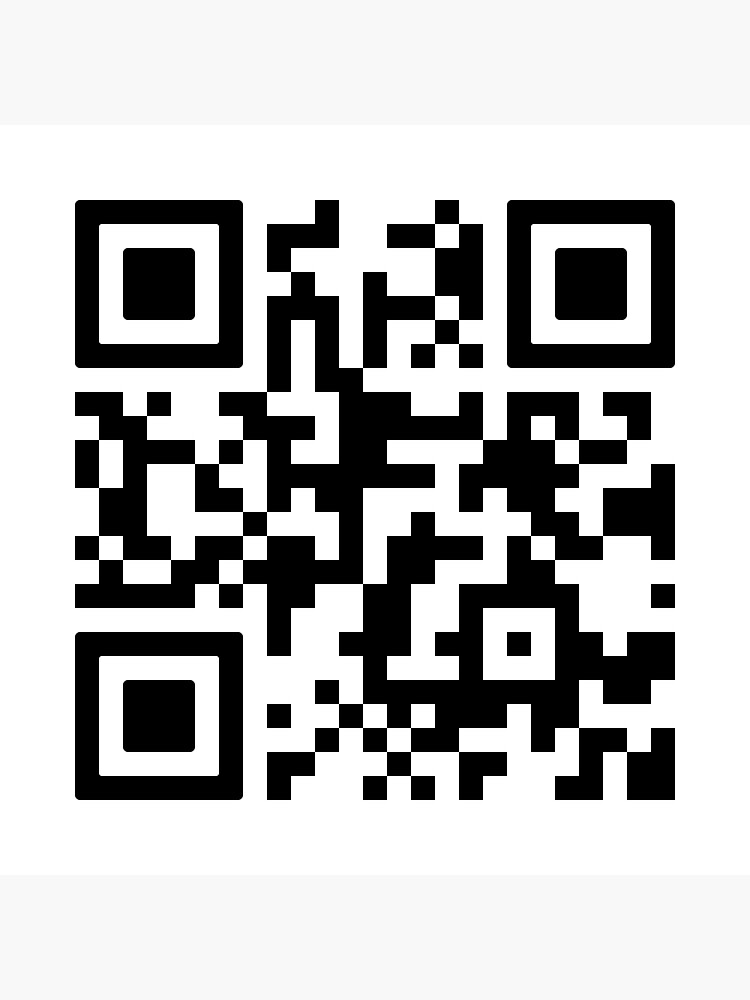 Pegatina «Rick roll meme código qr» de thebillydesigns | Redbubble