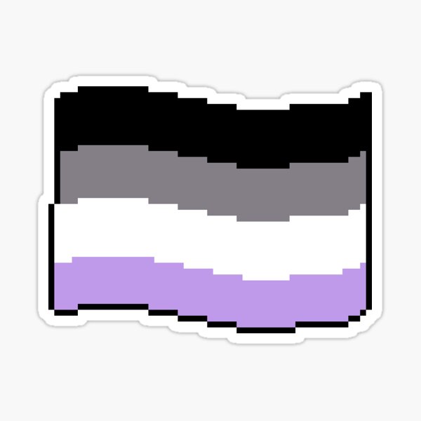 "Pastel Pixel Ace Flag :)" Sticker for Sale by BumbleBear1 | Redbubble