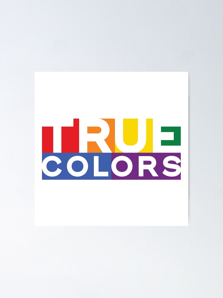 "True Colors" Poster for Sale by RetroArtCulture | Redbubble