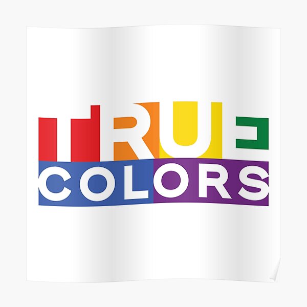 "True Colors" Poster for Sale by RetroArtCulture | Redbubble
