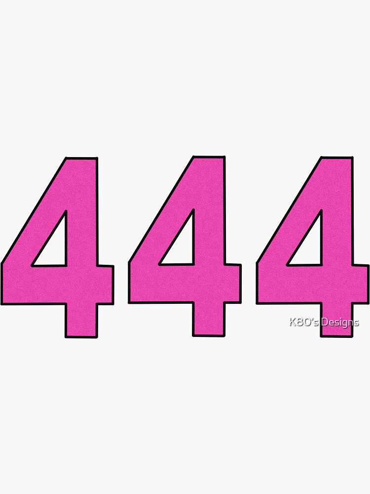 "444" Sticker by Kaitlynperdomo | Redbubble