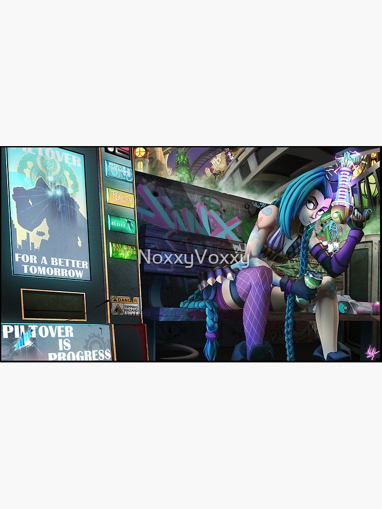 Jinx In Zaun Poster By Noxxyvoxxy Redbubble