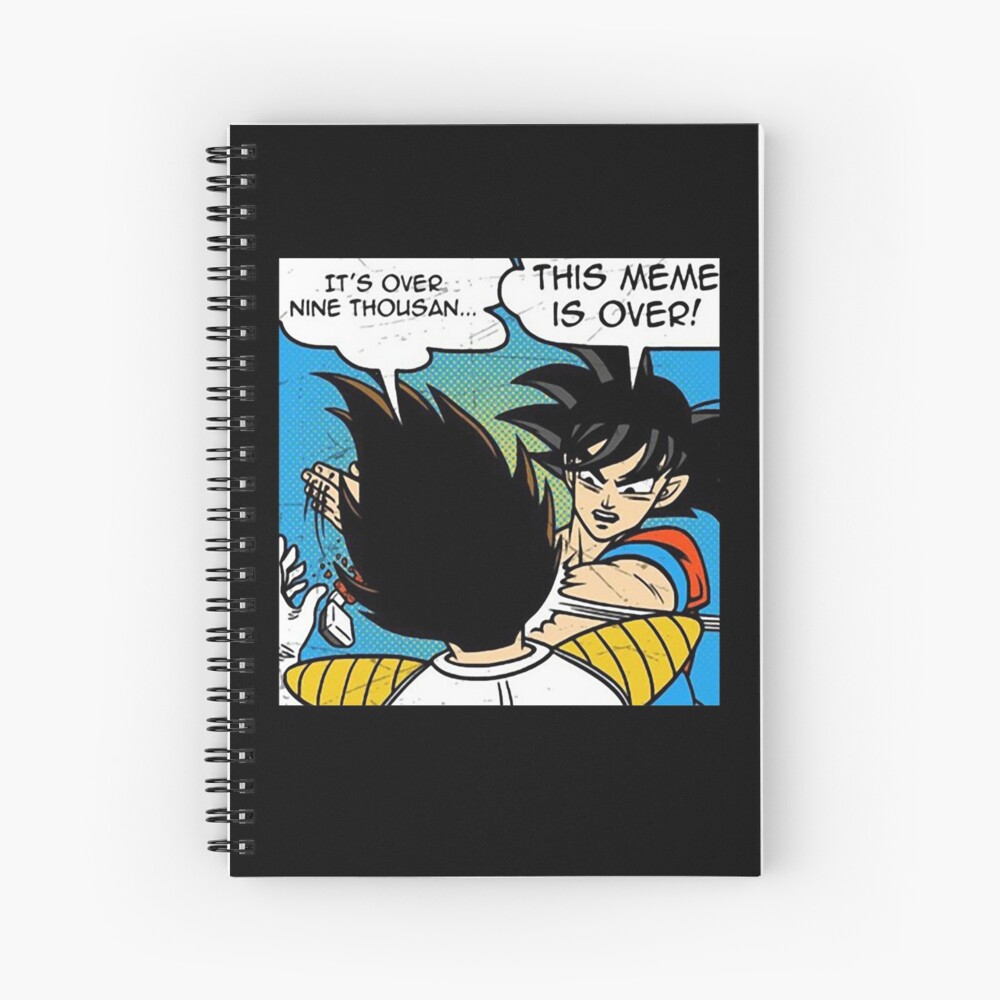 "Funny Goku Slap Vegeta Meme" Spiral Notebook by LindaUS | Redbubble