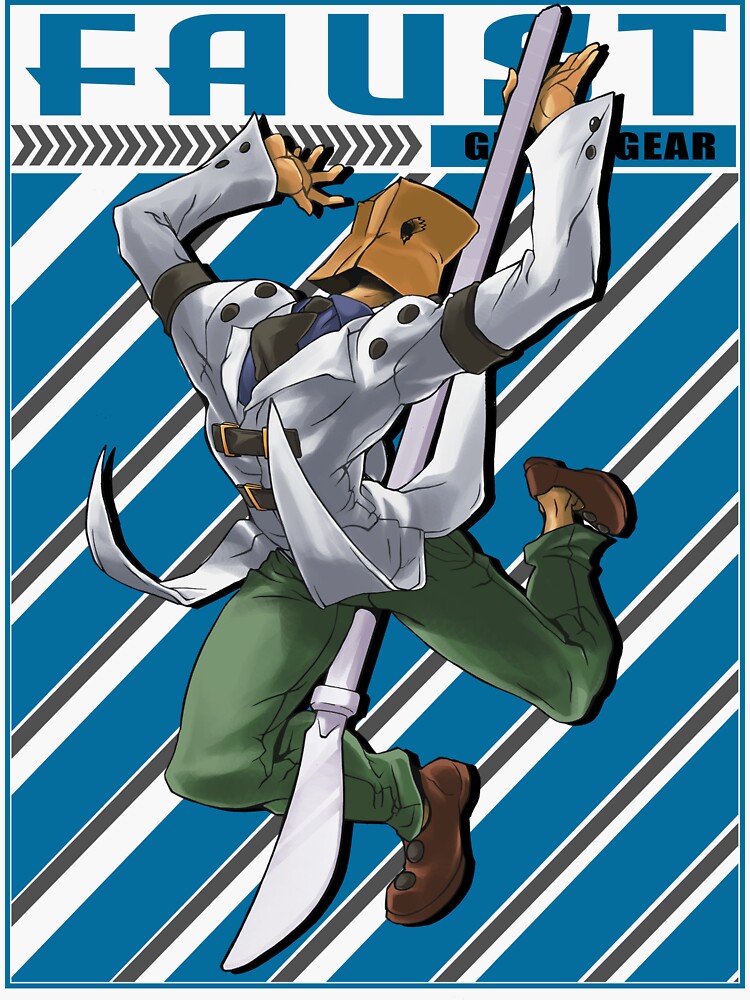 "Faust character anime drama play game art" Sticker for Sale by ...