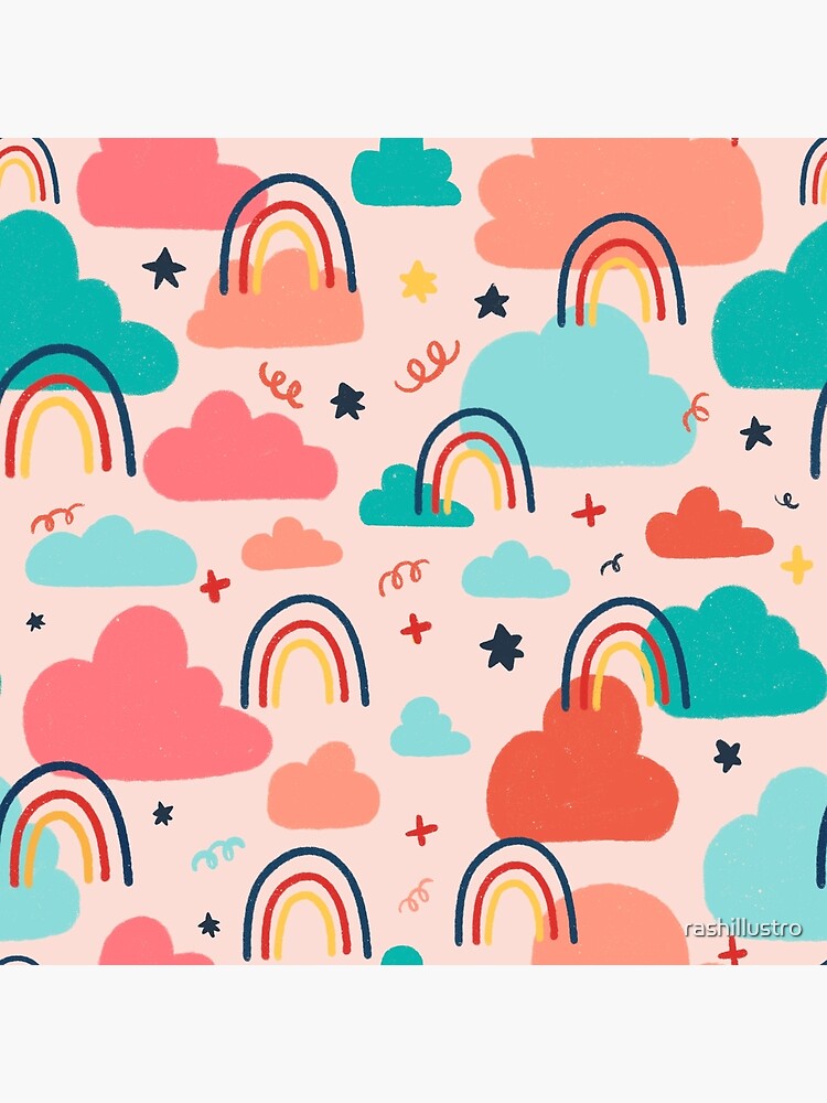 "Happy Rainbow " Poster for Sale by rashillustro | Redbubble