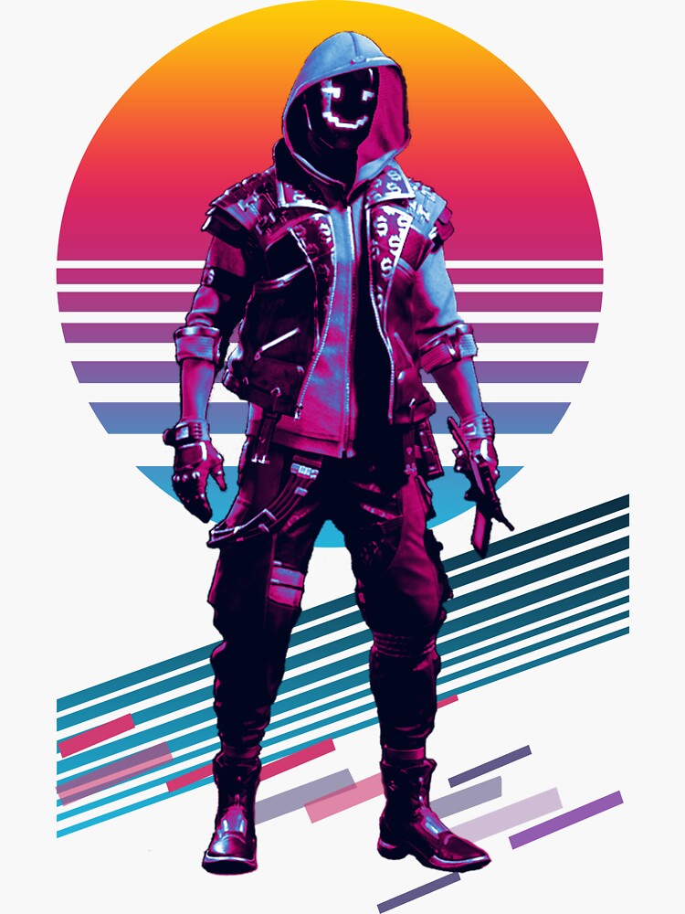 "Gl1tch graphic anime video game" Sticker by Antonio2620 | Redbubble