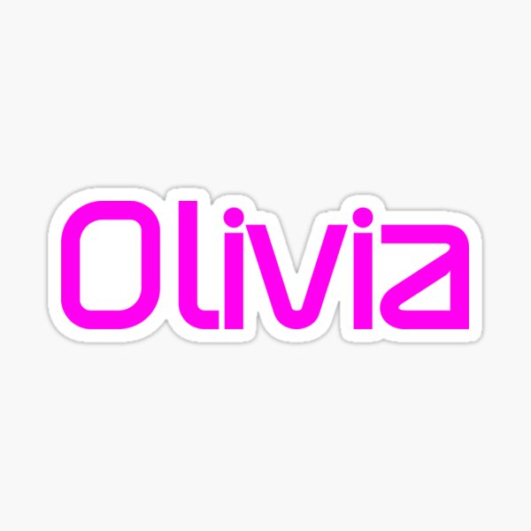 "Olivia" Sticker for Sale by design4rum | Redbubble