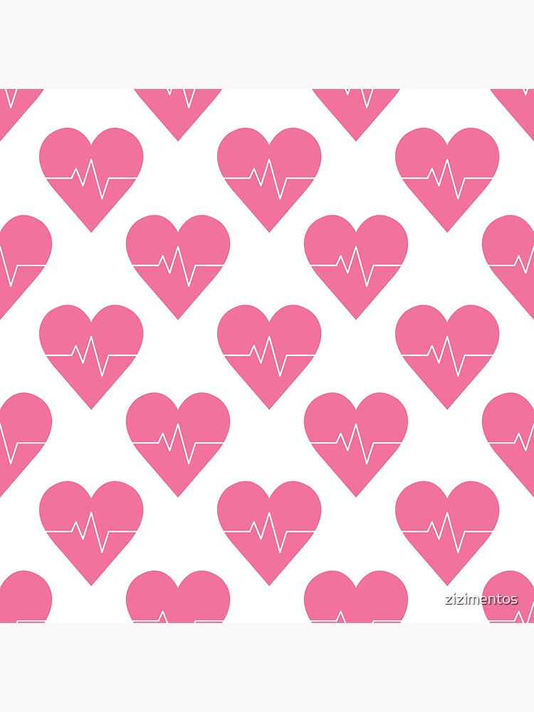 "cardiac rhythm pattern" Sticker for Sale by zizimentos | Redbubble