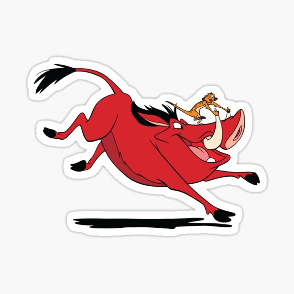 "Timon And Pumbaa" Sticker for Sale by DavidMiller55 | Redbubble