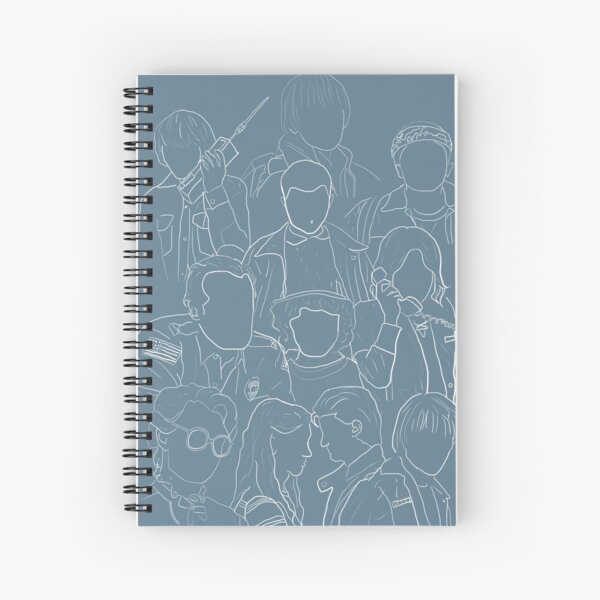 "Stranger Things Characters" Spiral Notebook for Sale by lc-irvine ...