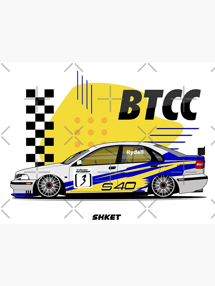 "S40 BTCC Legend Rydell" Poster for Sale by shketdesign | Redbubble