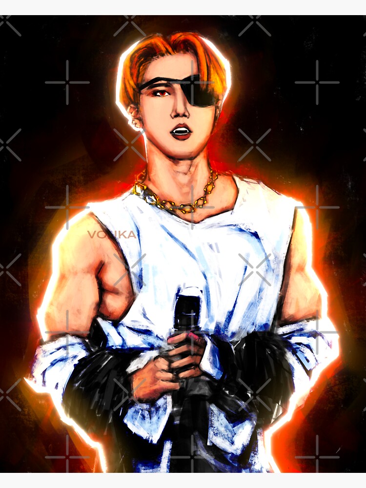 "Han Jisung Vampire-Pirate" Sticker by voukaa-- | Redbubble