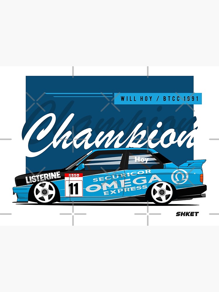 "E30 BTCC CHAMPION" Poster for Sale by shketdesign | Redbubble
