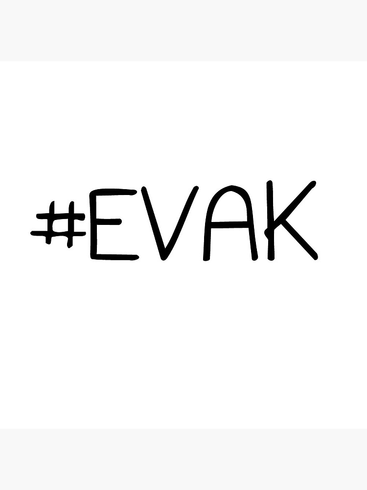 "#EVAK" Sticker for Sale by fandomshopping | Redbubble