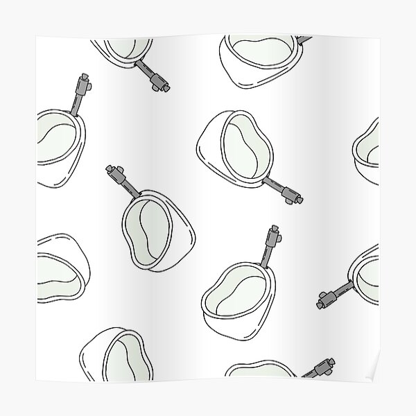 "urinal doodle pattern" Poster for Sale by zizimentos | Redbubble