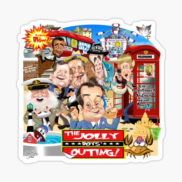 "The Jolly Boys Outing" Sticker for Sale by SarahBailey | Redbubble
