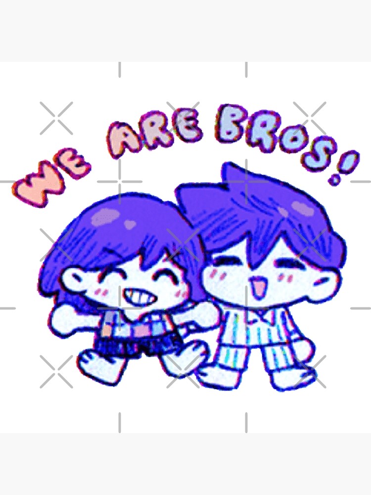 "Omori Chibi Hero Kel - We are bros" Art Print by Dreezu | Redbubble