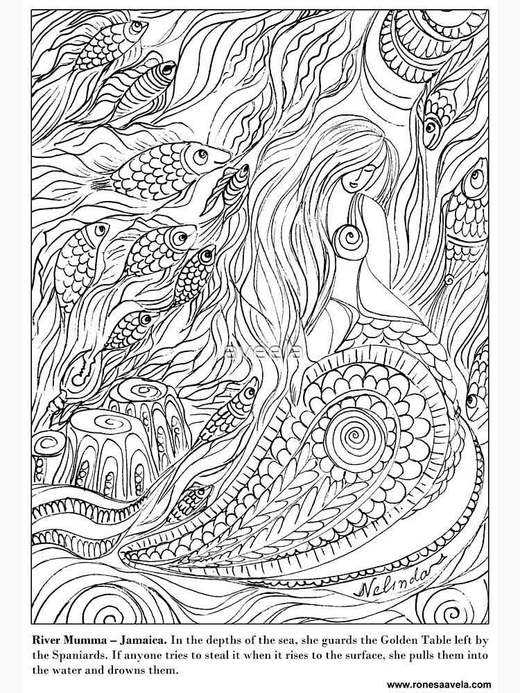 "River Mumma – Jamaican #Mermaid" Metal Print for Sale by aveela ...