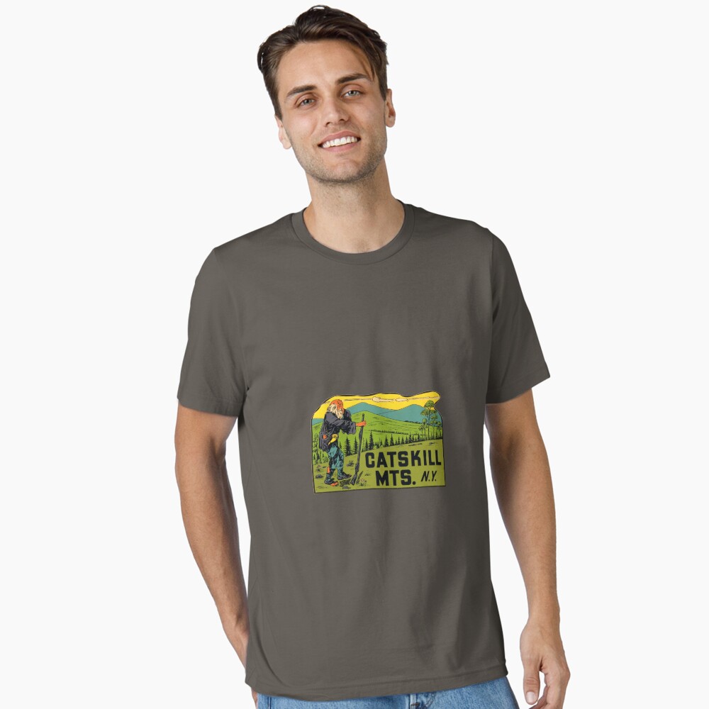 "Catskill Mountains New York Vintage Travel Decal" Sticker for Sale by ...