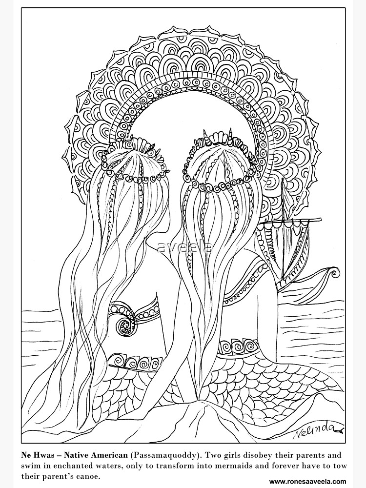 "Ne Hwas – Native American (Passamaquoddy) #Mermaids" Sticker by aveela ...